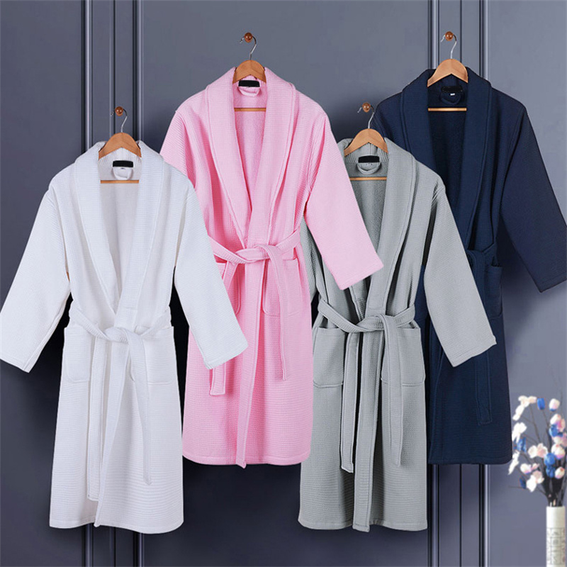 China Double layer Waffle Robe for Soft eco friendly Cotton for Women ...