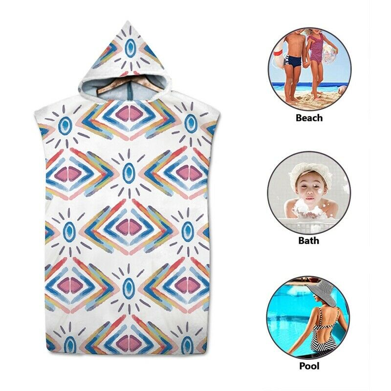 China Adult hooded towel surf poncho beach changing towel beach poncho ...
